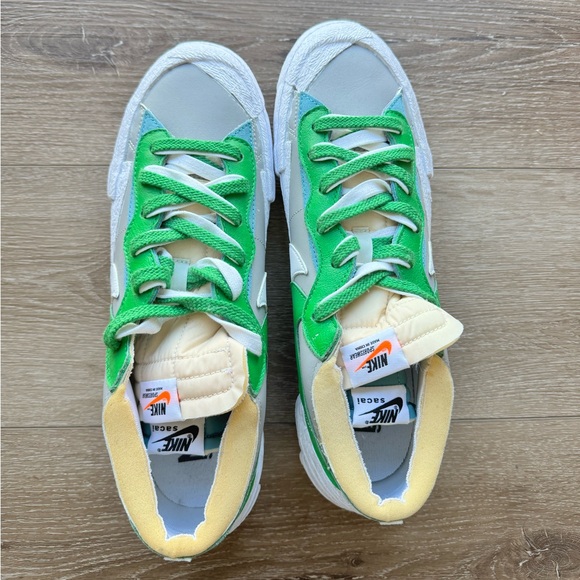 Nike | Shoes | Of 1 Nike Sample Sneakers In Green And Cream | Poshmark